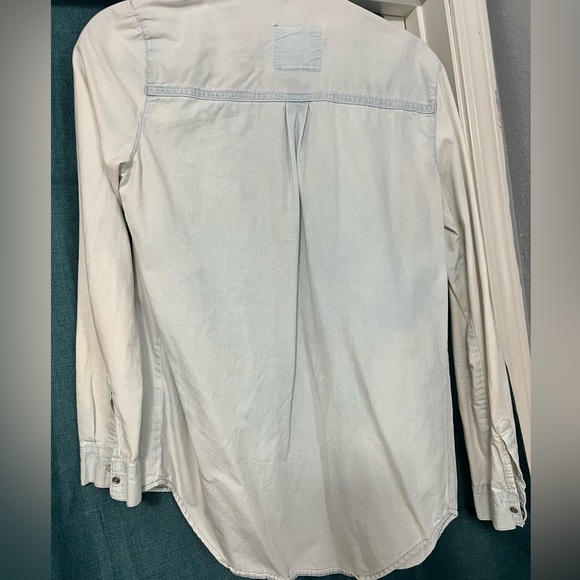 girl crazy | Tops | Washed Denim Shirt | Poshmark